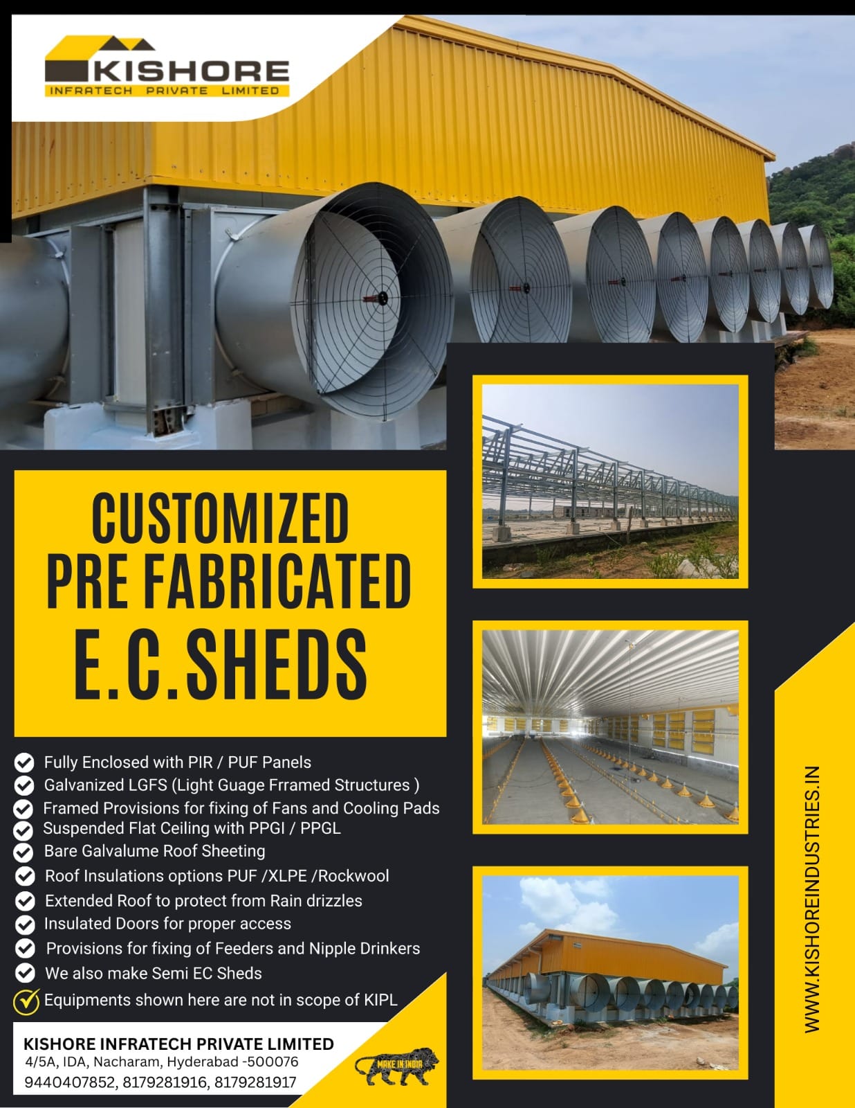 #1 Ec Poultry Shed Manufacturer Fully Automatic in Hyderabad